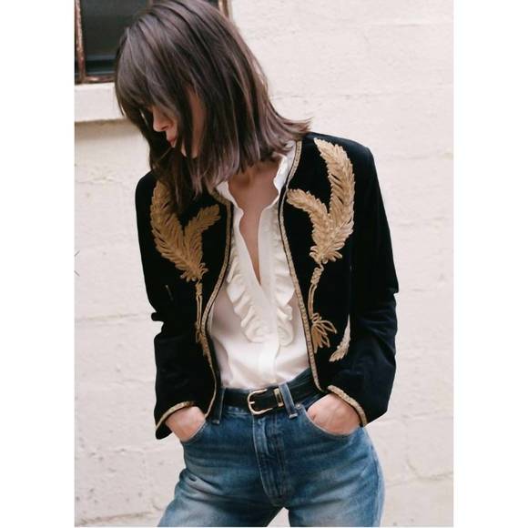 Nili Lotan | Jackets & Coats | New Nili Lotan Patsy Embroidered Jacket ...